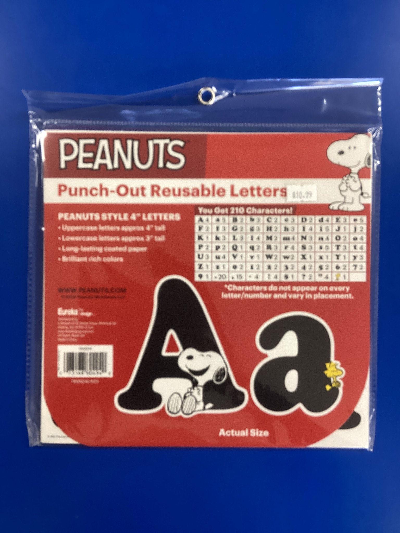 Peanuts Deco Letters 210pc - School Spot