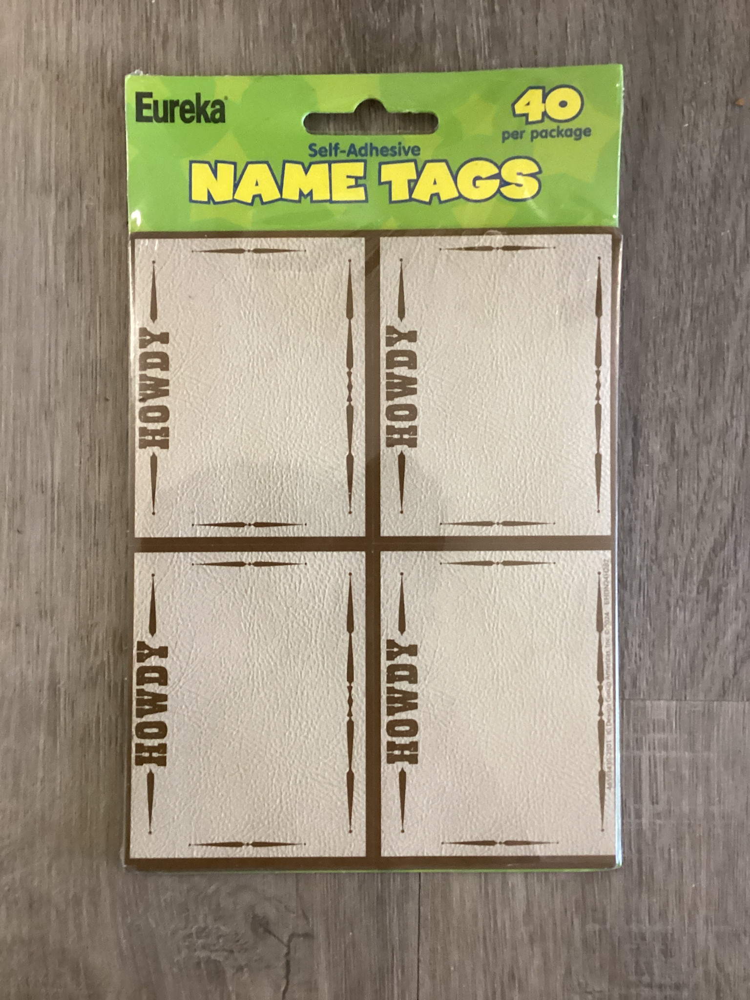 Wild Wild Classroom Western Name Tags 40pk - School Spot