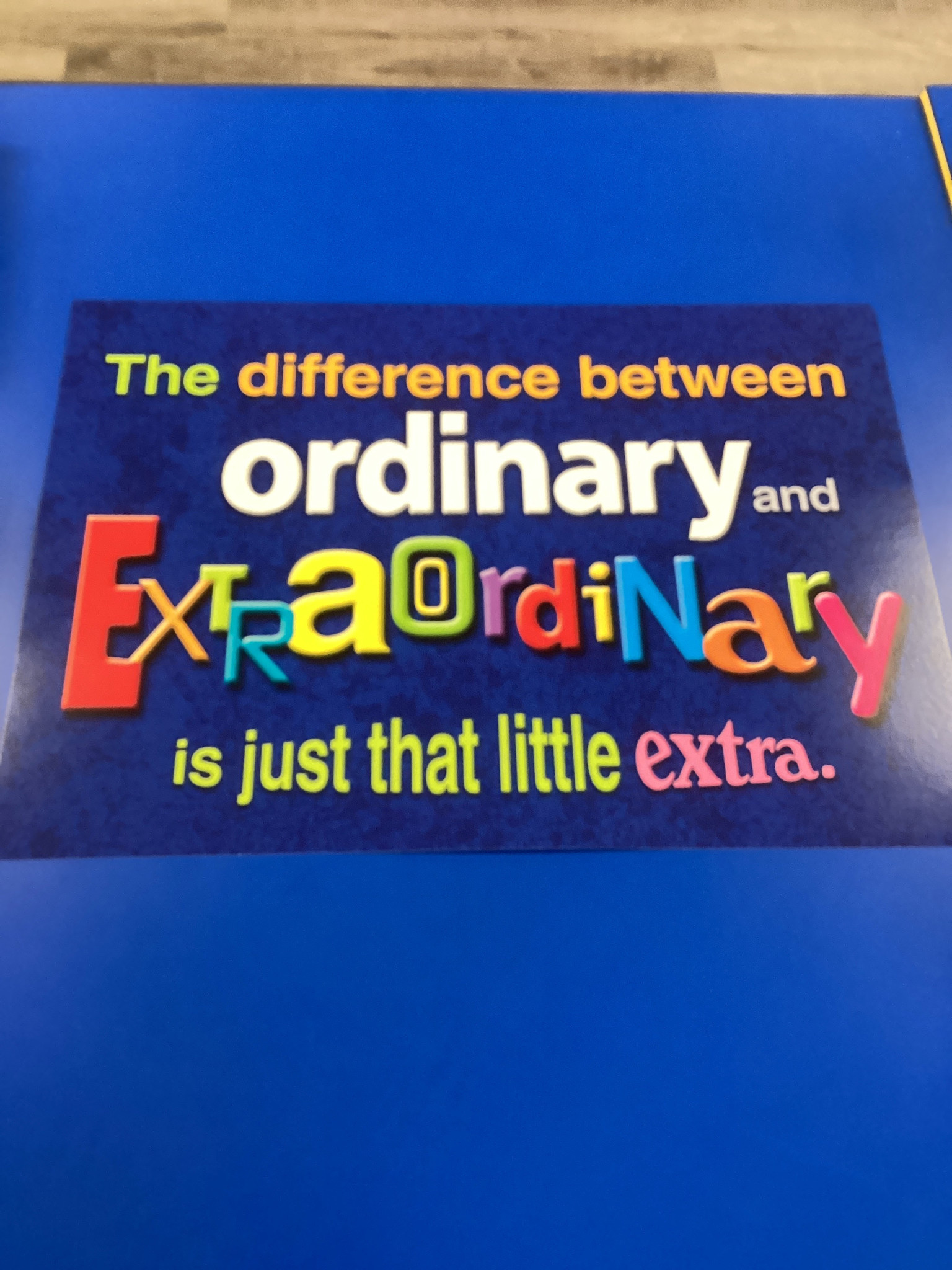 The Difference Between Ordinary Poster - School Spot