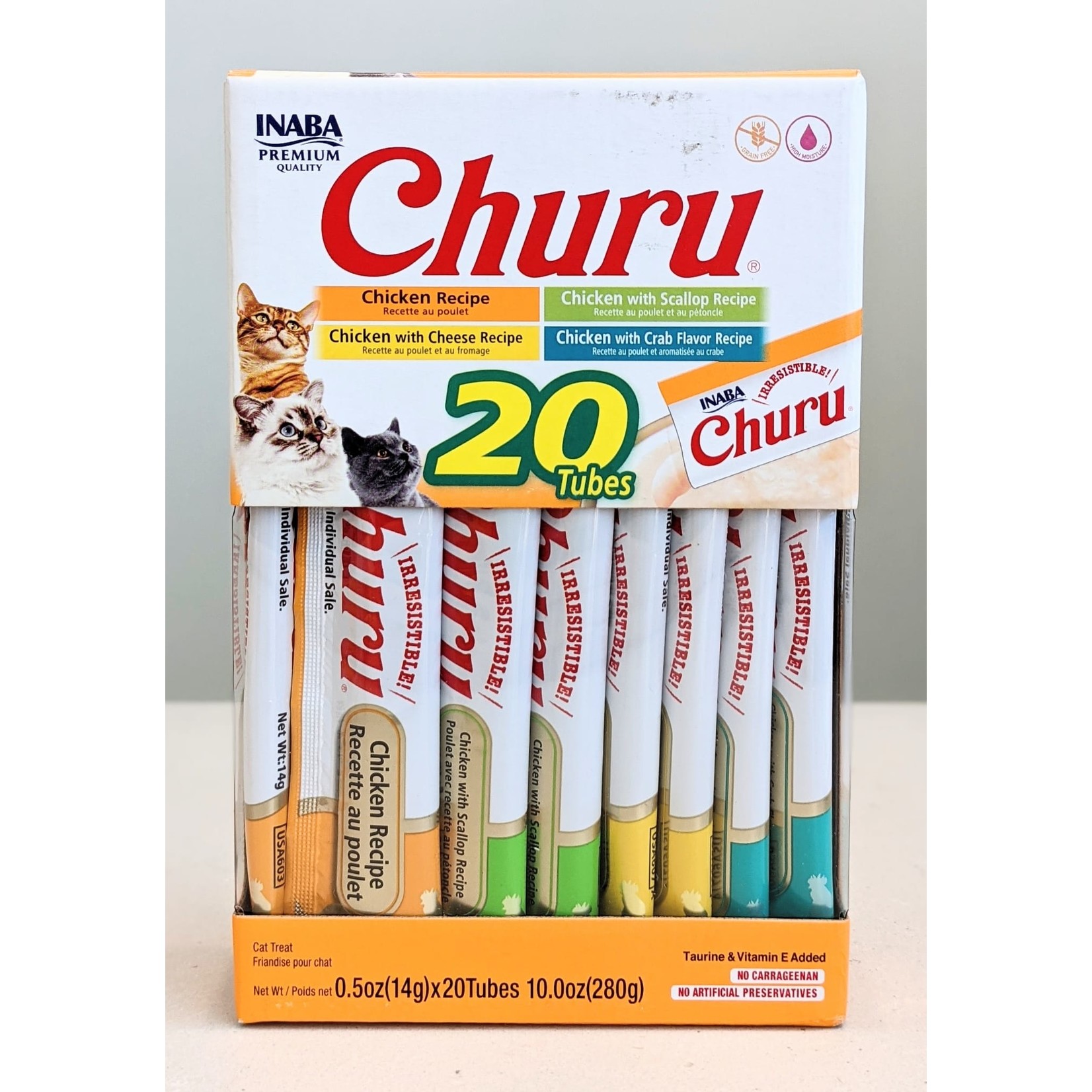 Churu Puree Chicken Varieties BOX 20 Tubes (14g) - Bodega Pets Foods ...