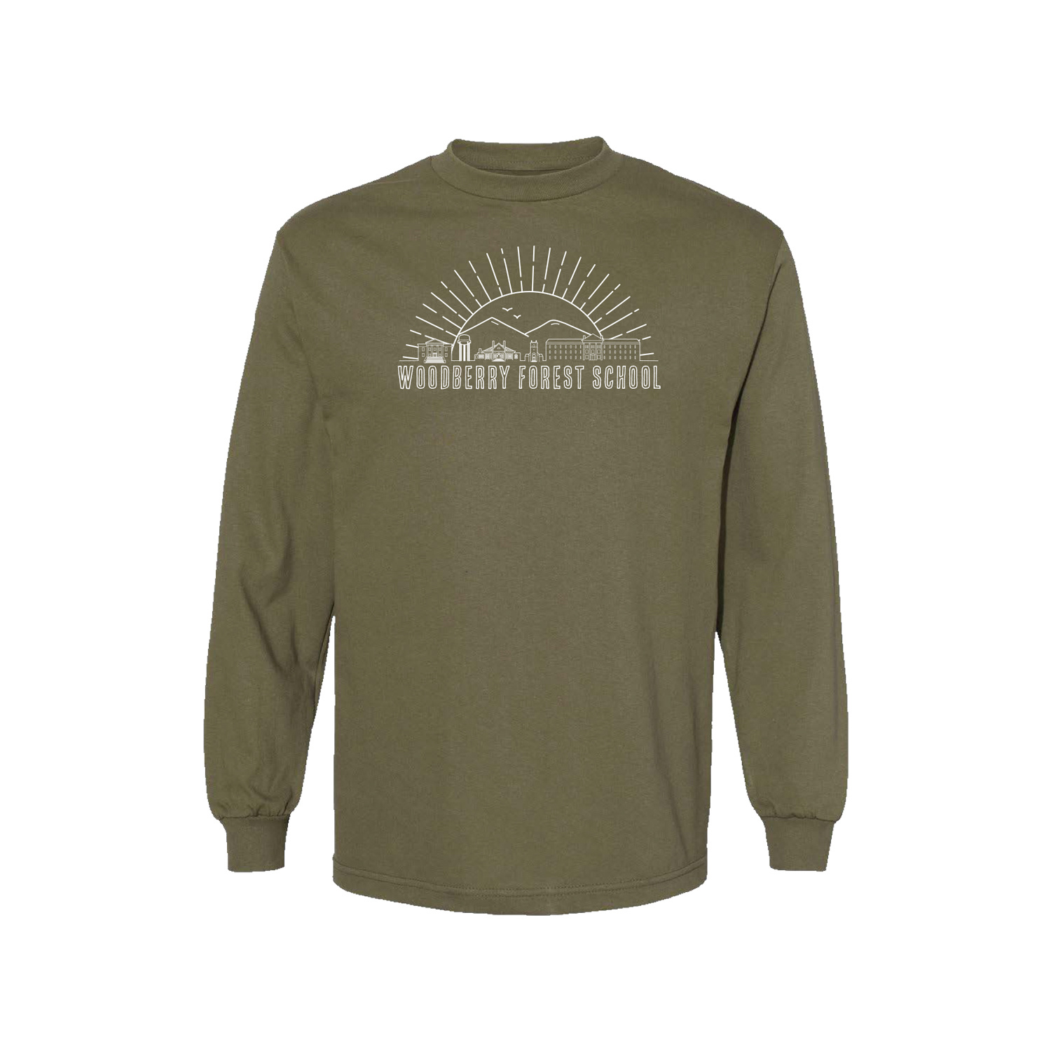 Uscape Long Sleeve Military Green - Woodberry School Store