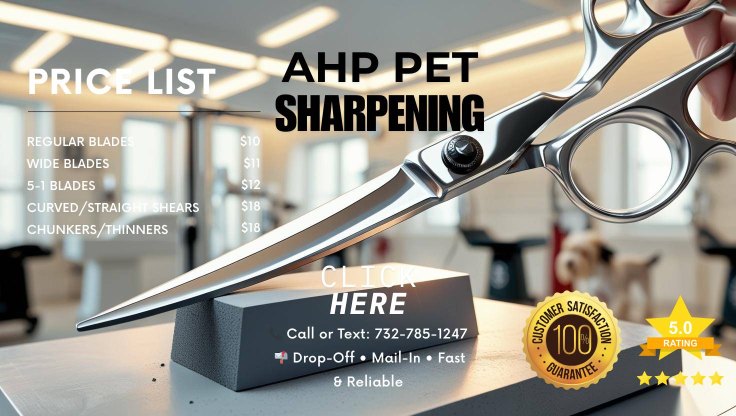 Grooming Blade and Shear Sharpening - AHP PET & GROOMING