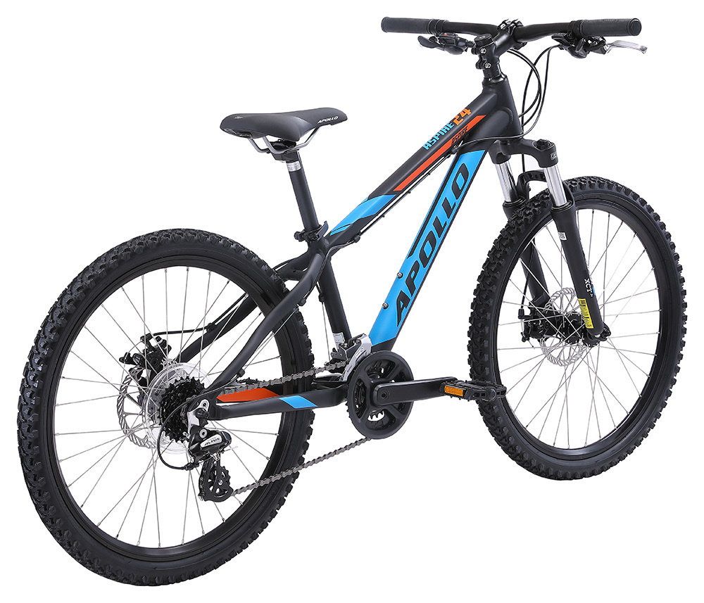 APOLLO Aspire 24" Matte black/Blue/Orange - Port Kennedy Cycles and Fishing
