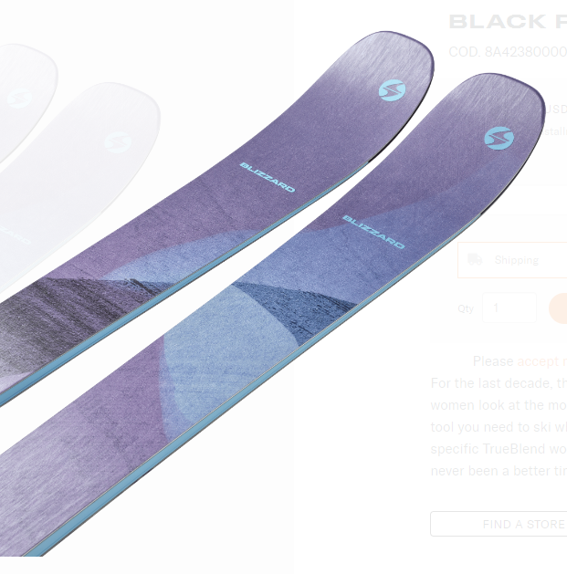 Blizzard Ski Black Pearl 88 2025 - FanatykCo Ski & Cycle