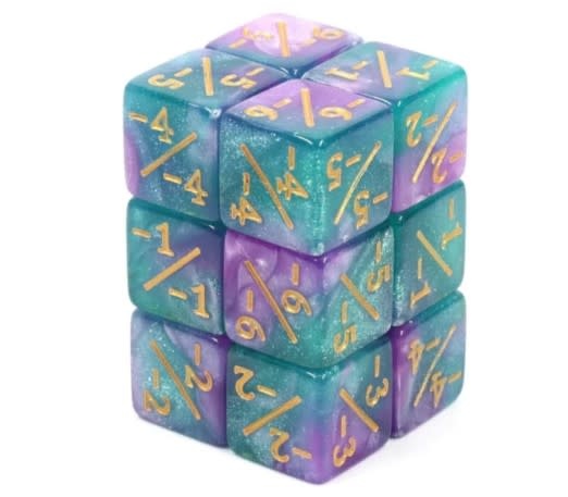 -1/-1 Light Blue & Purple Glitter Counters for Magic - set of 8 ...