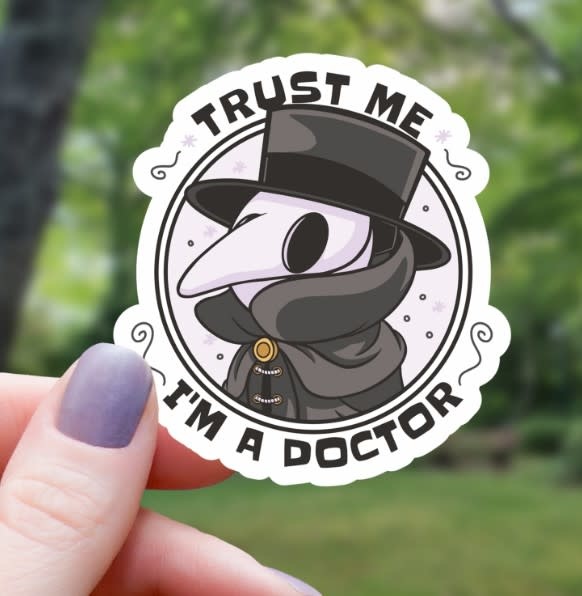 Trust Me I'm A (Plague) Doctor Sticker - Sanctum Games