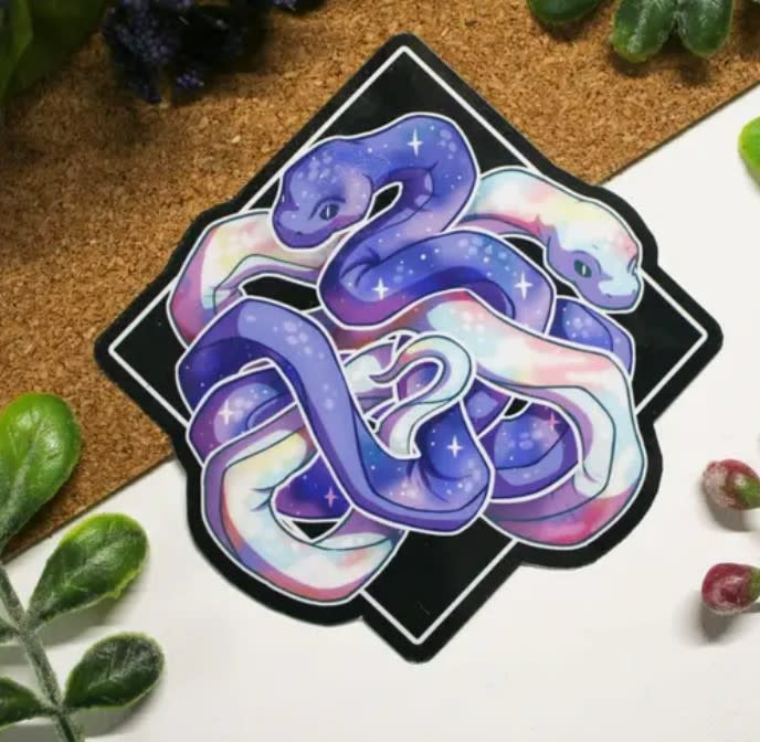Dawn and Dusk Snakes Sticker - Sanctum Games