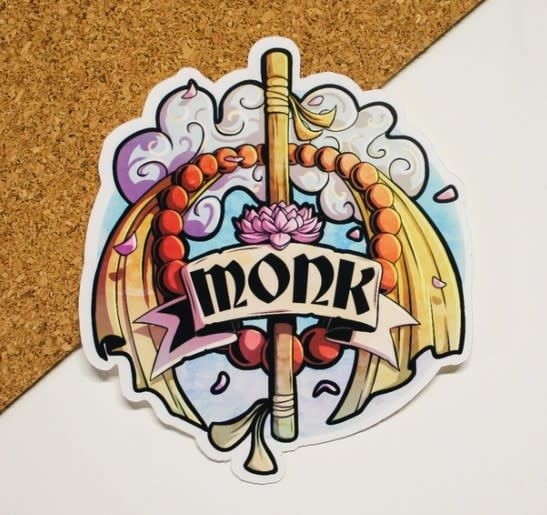 Monk Class Sticker - Sanctum Games