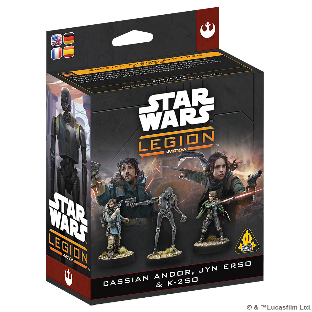 PRERELEASE Star Wars: Legion: Cassian Andor, Jyn Erso & K-2SO - Sanctum ...