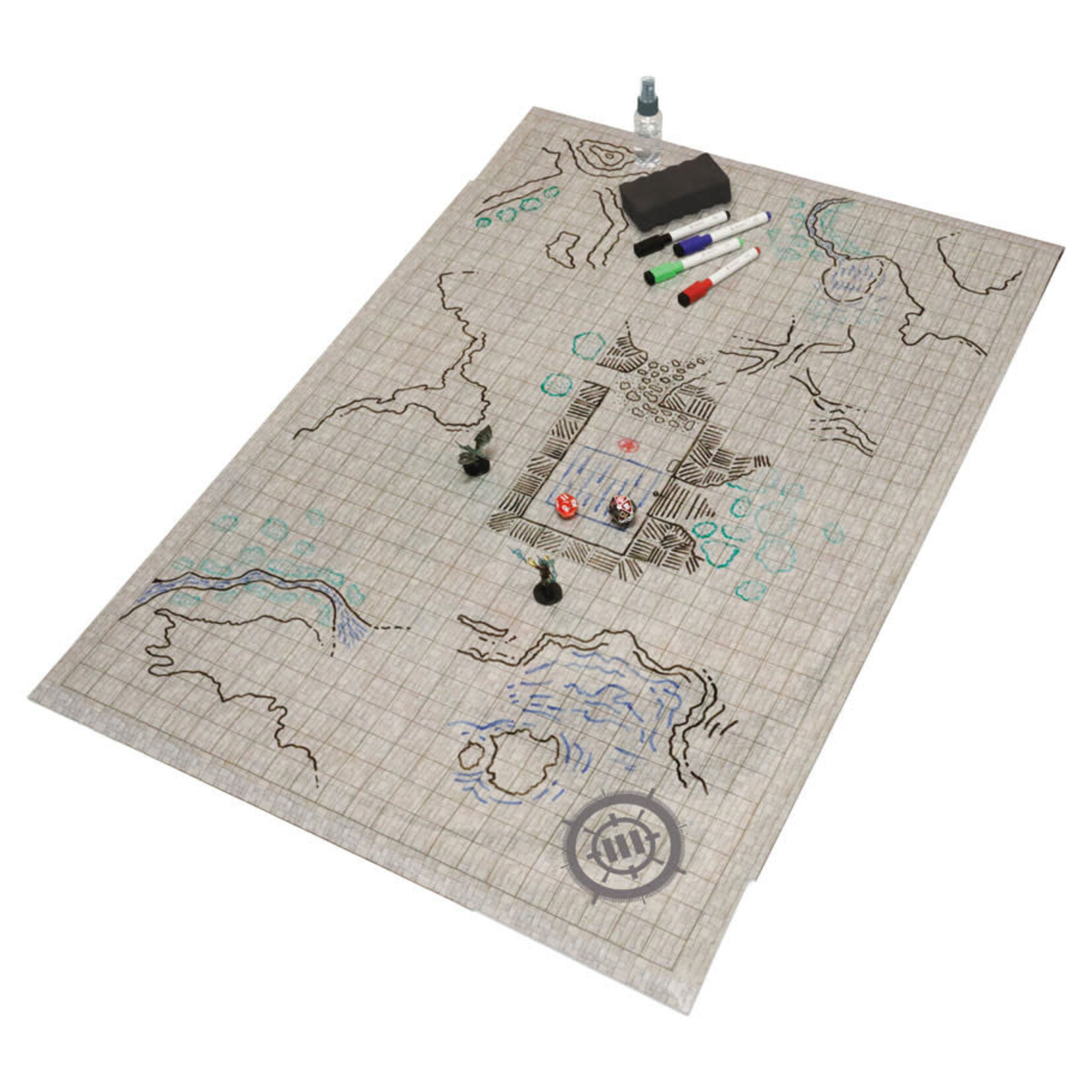 Enhance: Grid Mat: Stone - Sanctum Games