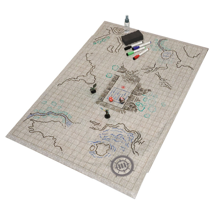 Enhance: Grid Mat: Stone - Sanctum Games