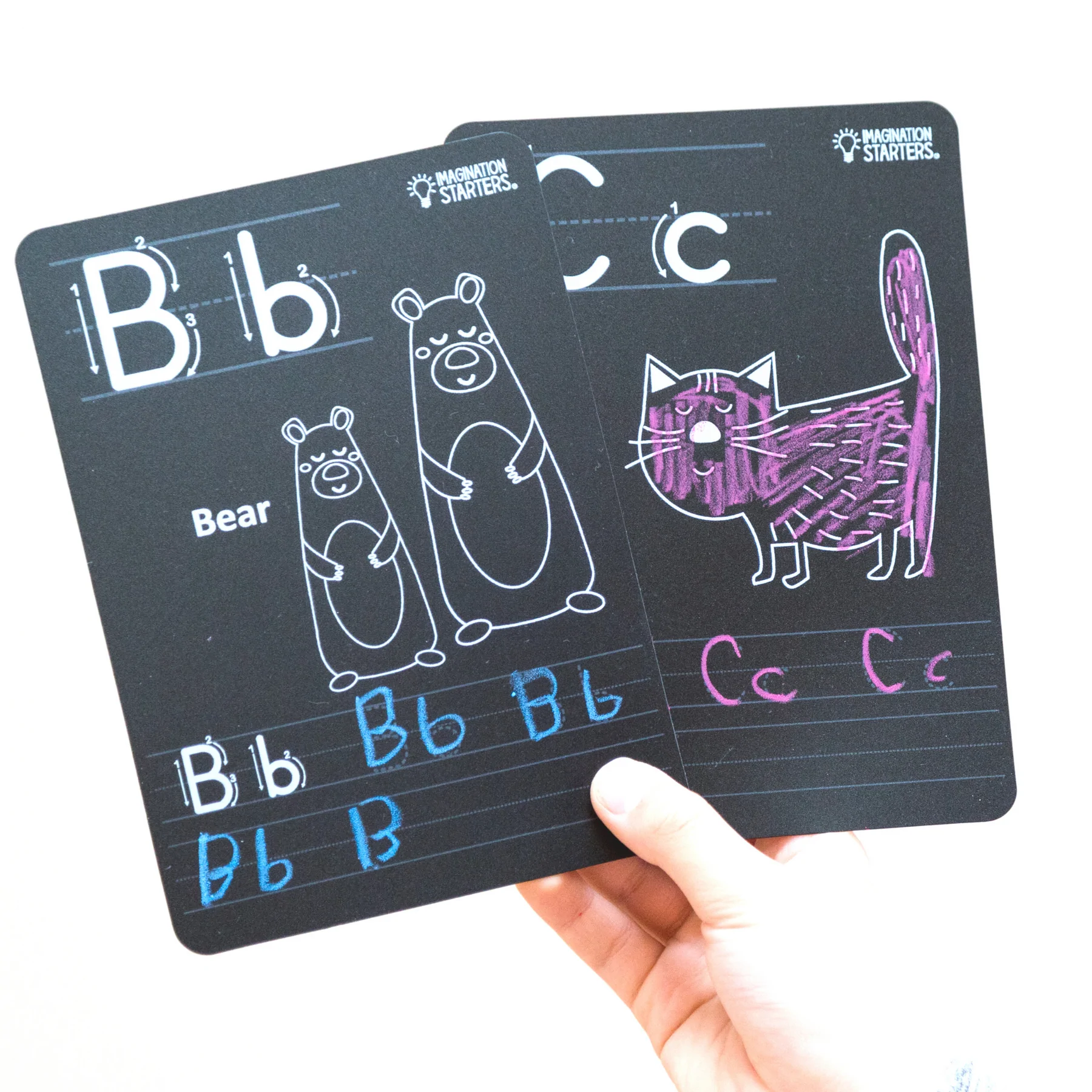 Imagination Starters Chalkboard Alphabet Card Set - The Periwinkle Shoppe