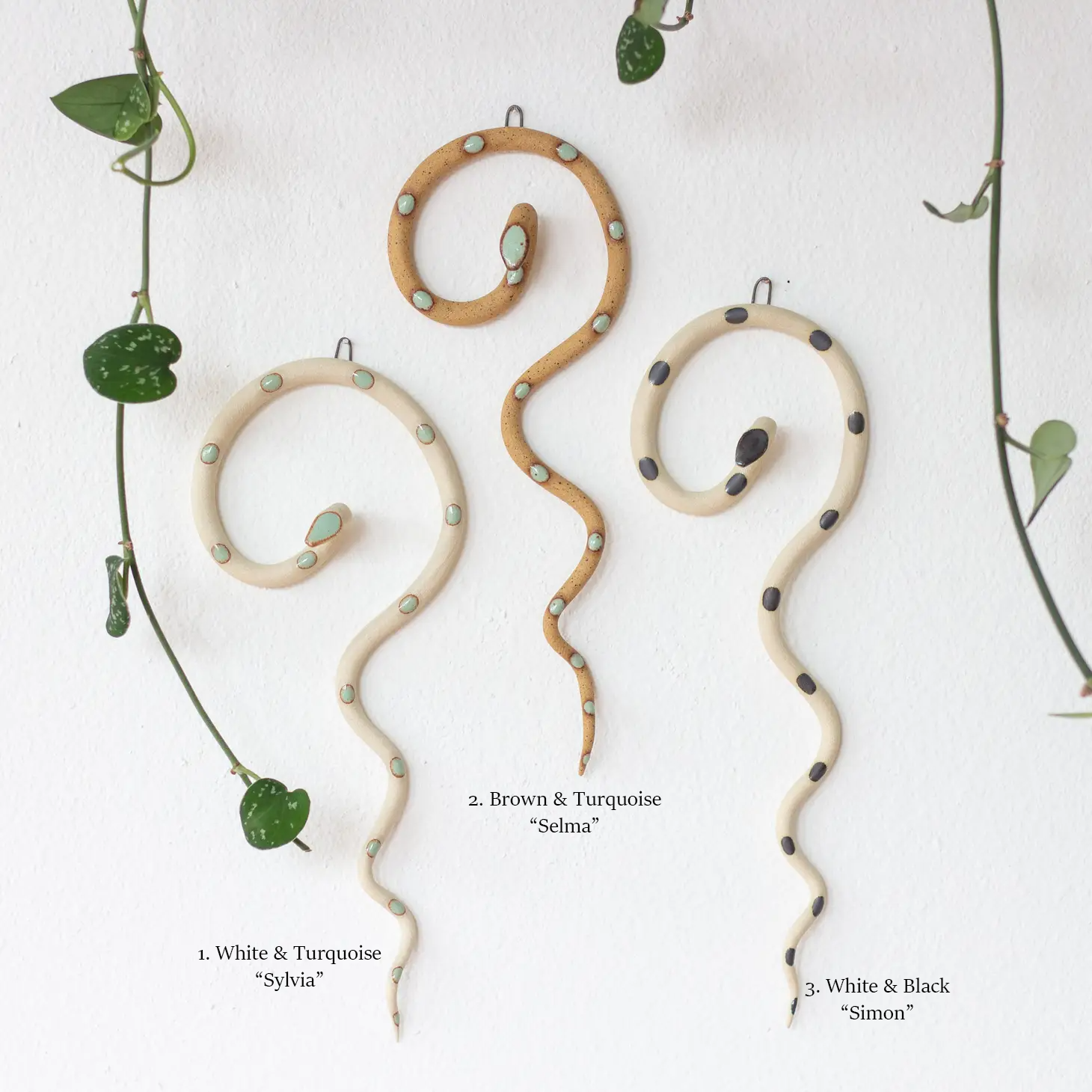 Carter and Rose Medium Wall Snake - The Periwinkle Shoppe