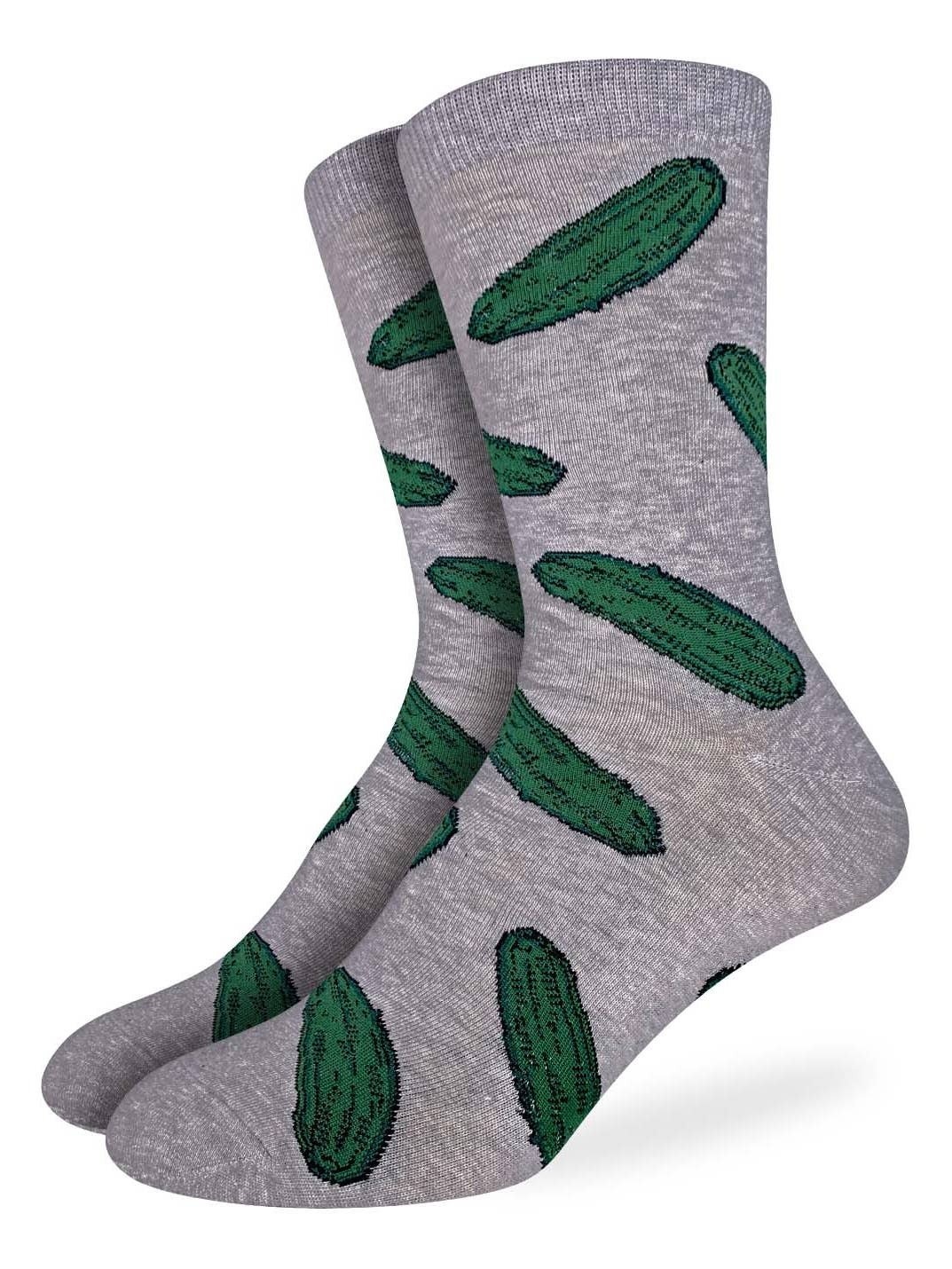 Good Luck Sock Men's Pickle Socks (dk green) - The Periwinkle Shoppe