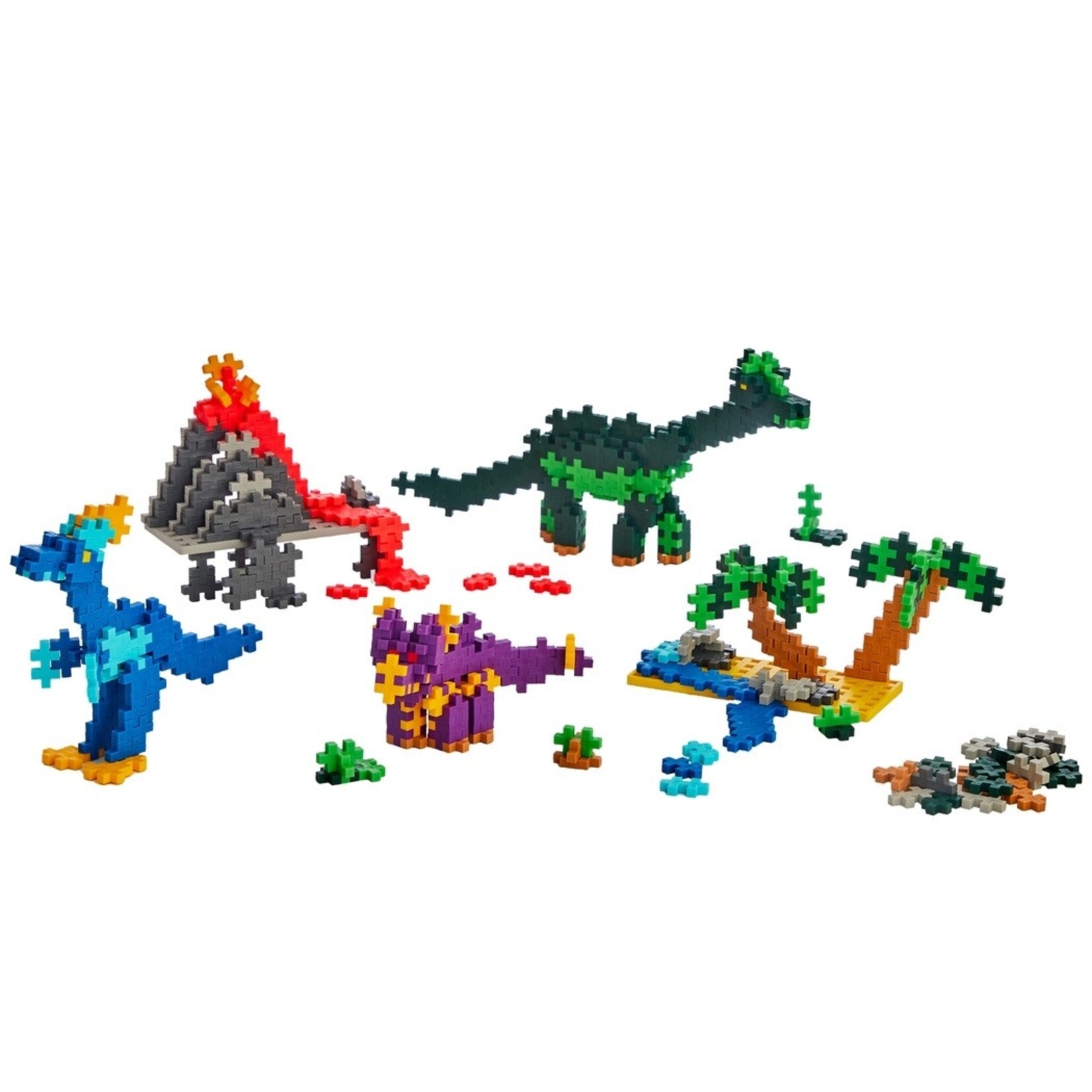 Plus Plus Learn to Build Block 400 piece Set - Dinosaurs - The ...