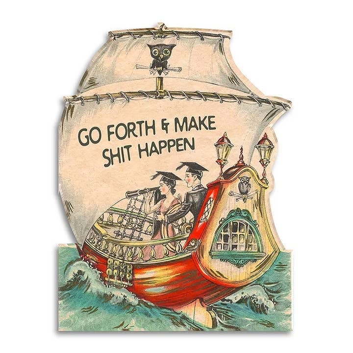 Go Forth Graduation Card - The Periwinkle Shoppe