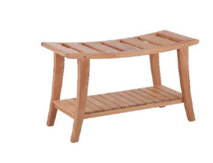 Spa Bench Nashville avec étagère et poignées, KD - TIKI