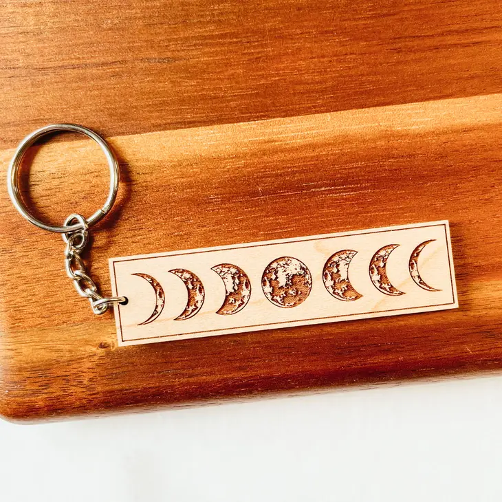 Moon Phases Keychain - Copper Alley Gift Boutique