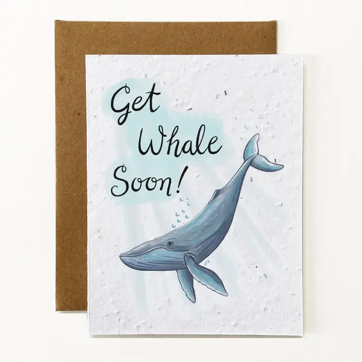 Get Whale Soon Plantable Card - Copper Alley Gift Boutique