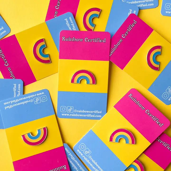 Pansexual Rainbow Pride Pin Copper Alley T Boutique