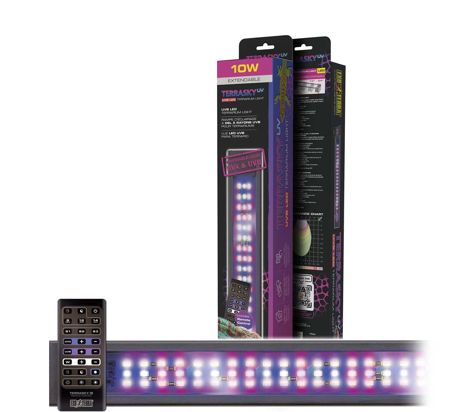 TerraSkyUV - UVB LED Terrarium Light with Remote Control 10W - Roonami