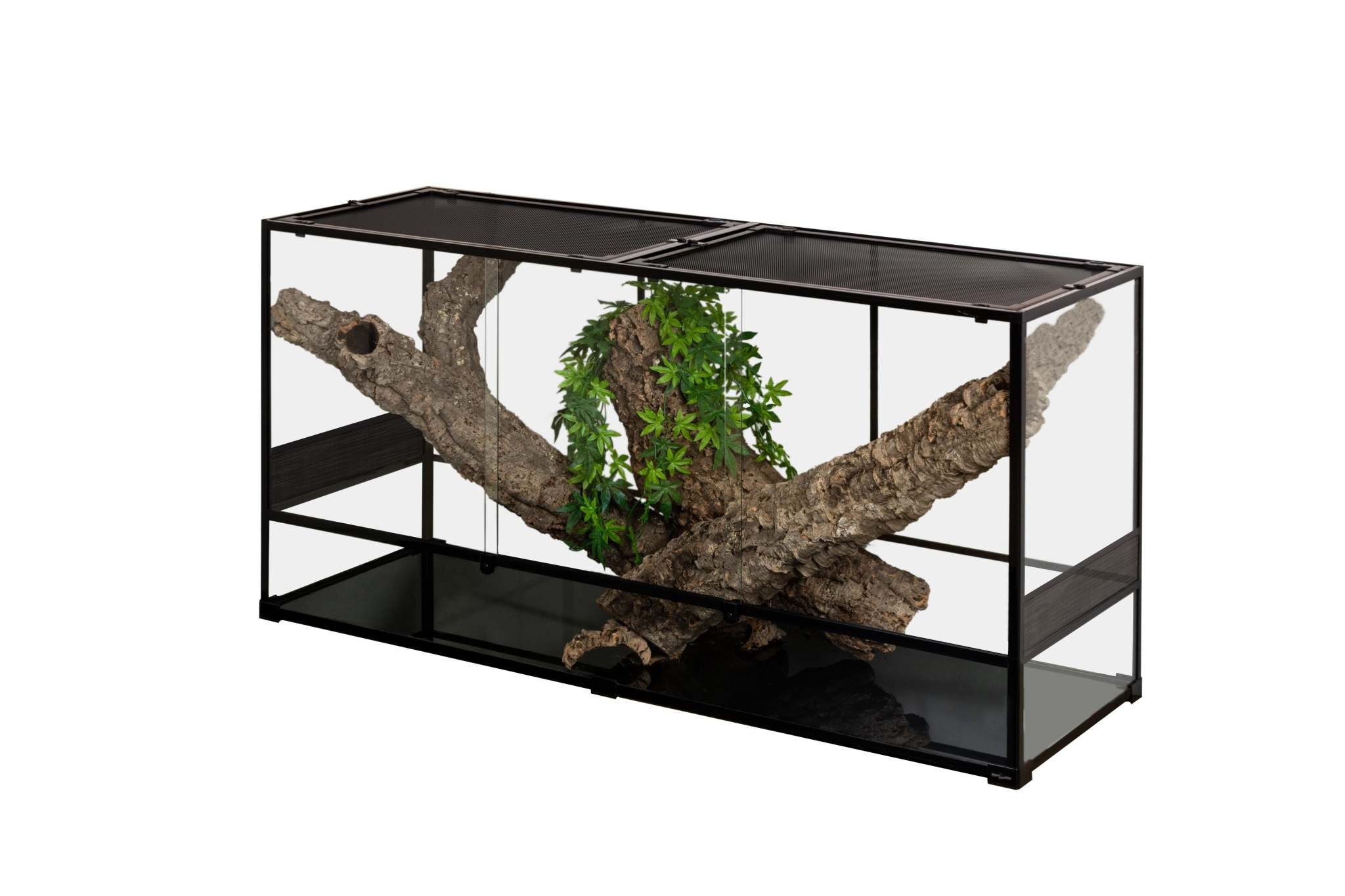 72" x 24"x 36" Glass Reptile Terrarium with Sliding Door - Roonami