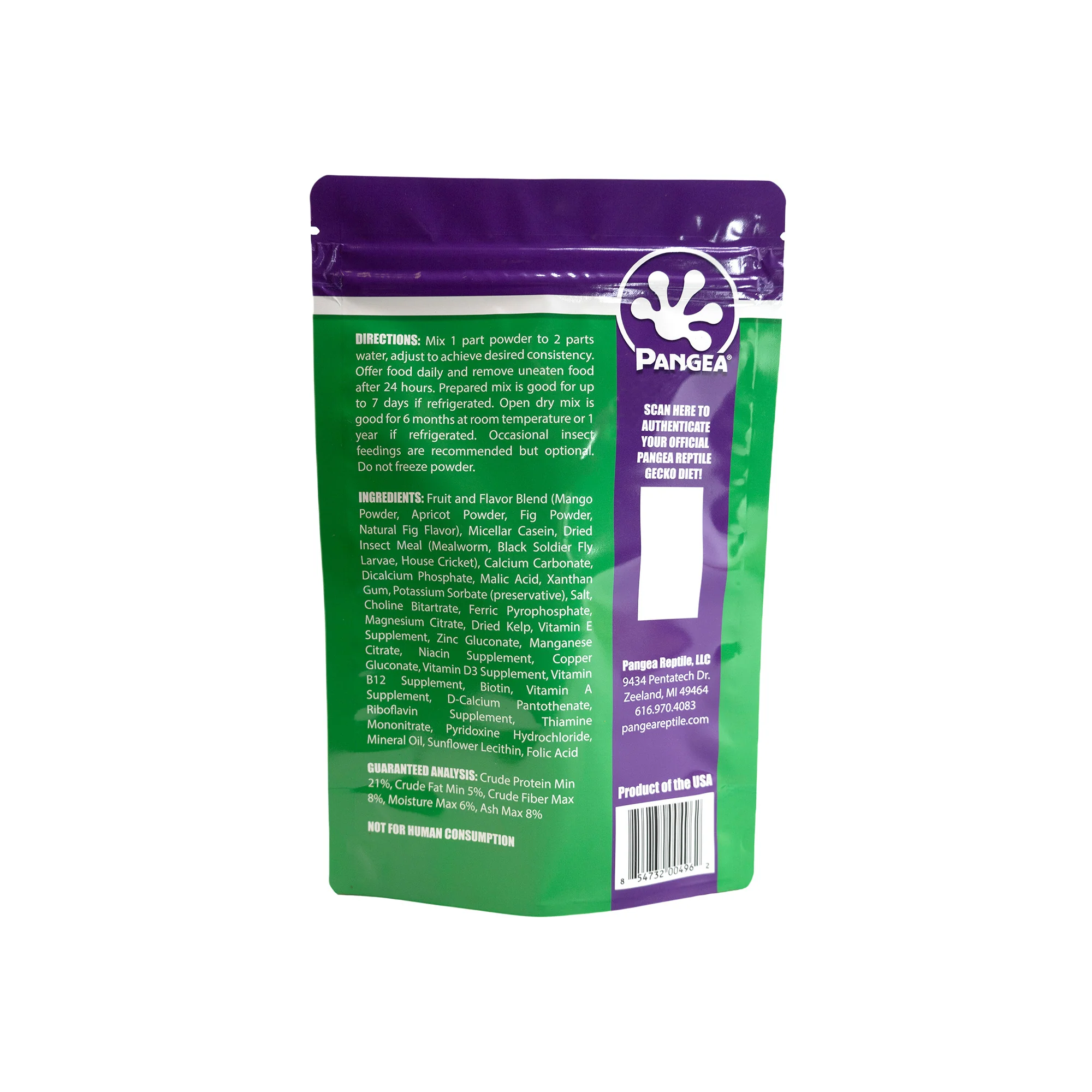 Pangea Fig and Insects Complete Gecko Diet - Roonami