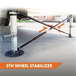 MOR/Ryde Trailer Landing Gear Stabilizer; X-BRACE - Outdoorsy RV Supply