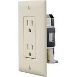 Self Contained Ivory Dual Outlet w/Cover-Plate - Outdoorsy RV Supply