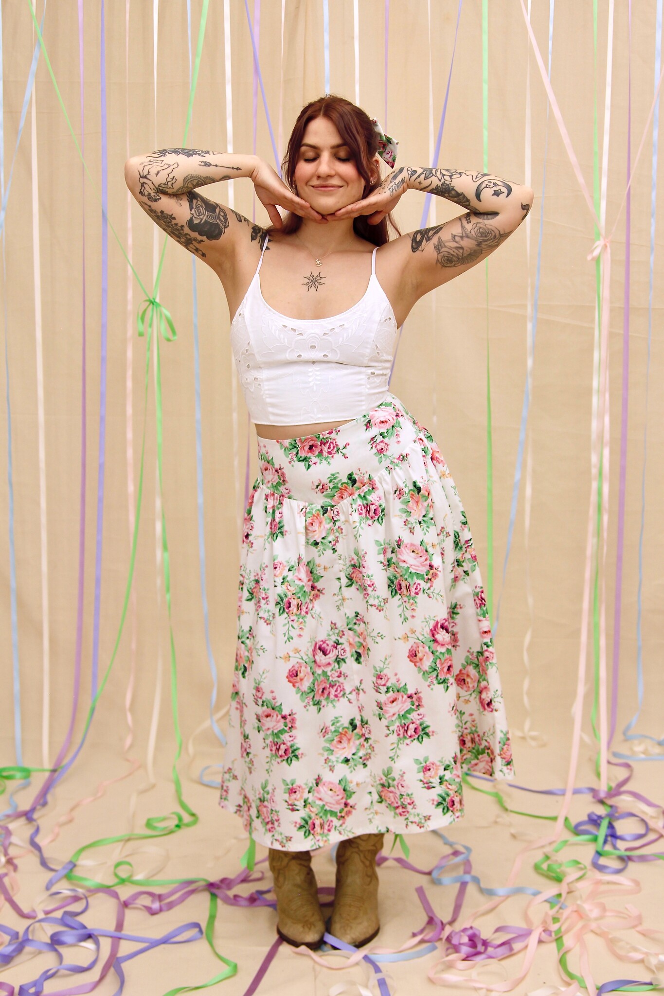 Studio Citizen Maiden Skirt in Floral Cotton Sateen - CITIZEN VINTAGE