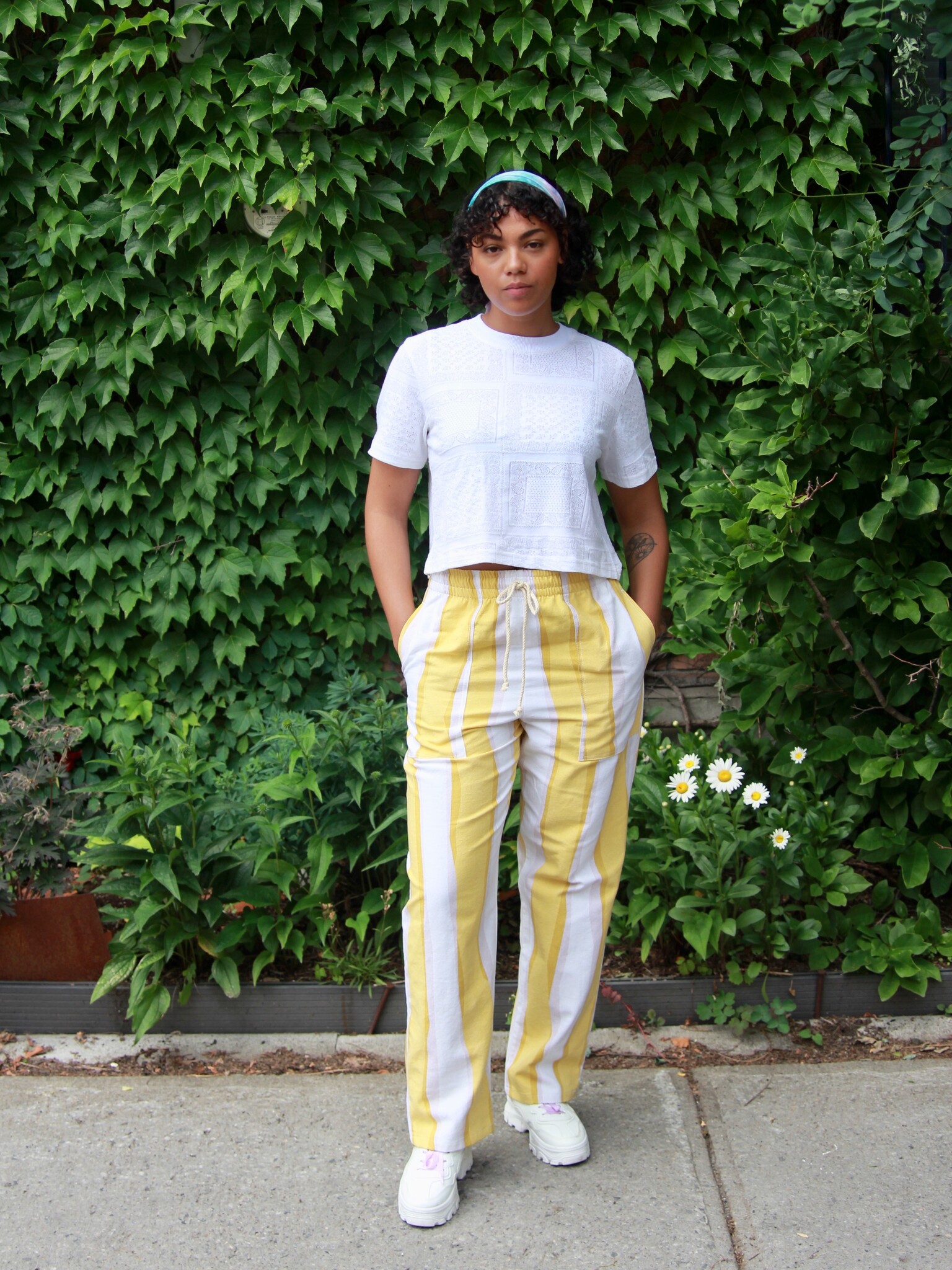 Studio Citizen Dexter Pants in Yellow Stripe - CITIZEN VINTAGE