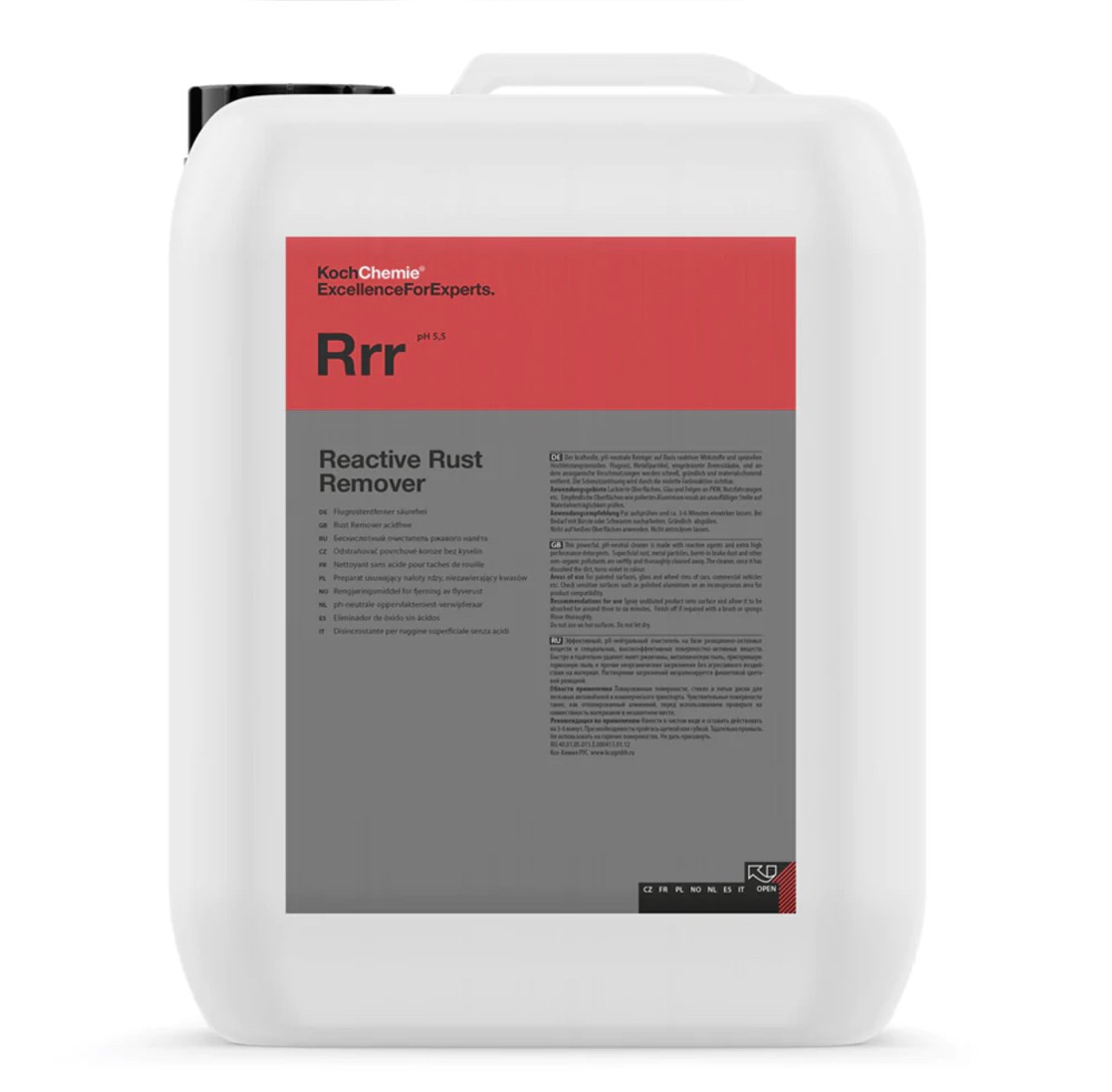 Koch Chemie Reactive Rust Remover | RRR Iron Fallout (5L) - iRep Auto ...