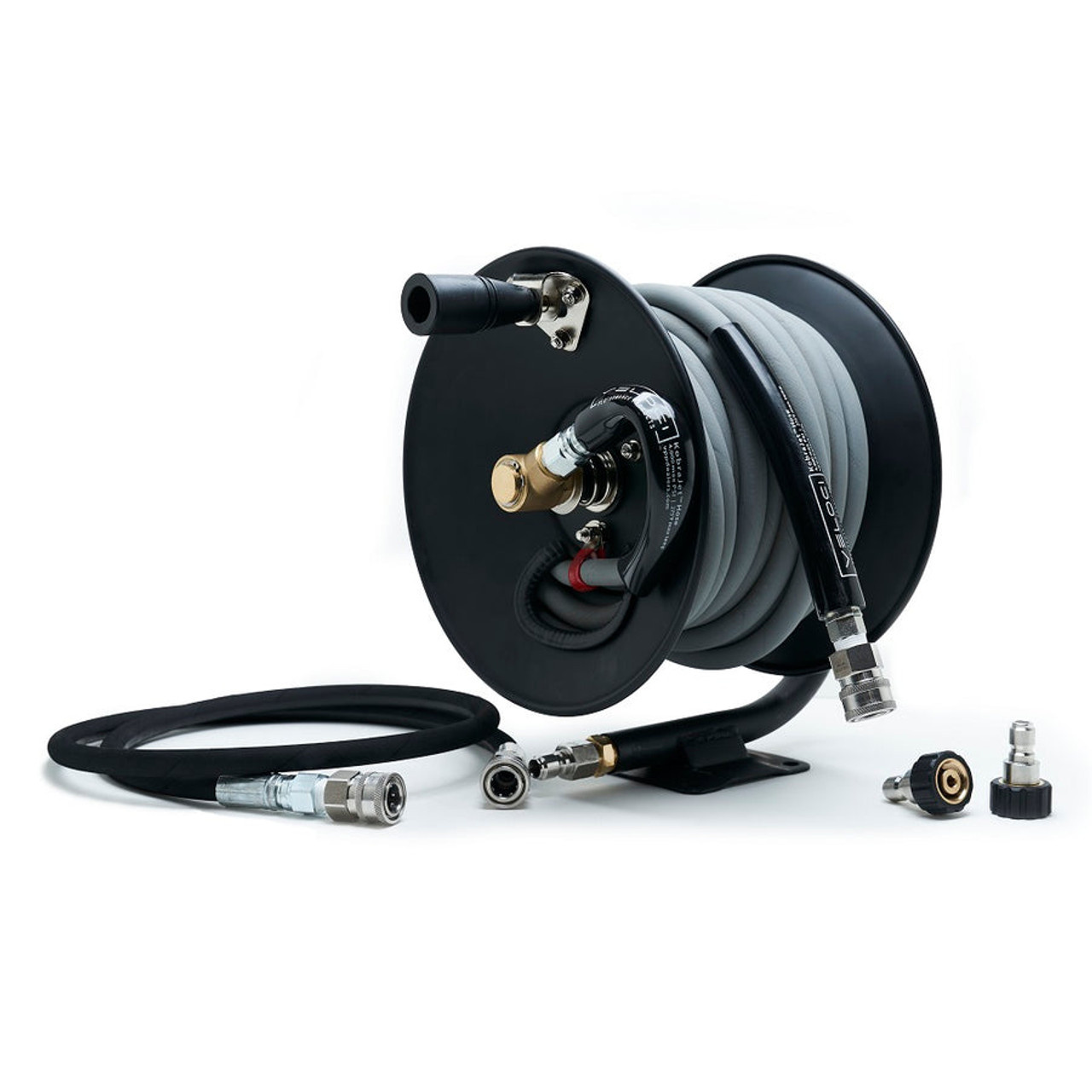 MTM Hydro Pressure Washer Hose Reel Kit | 50' Hose and 5' Jumper with ...