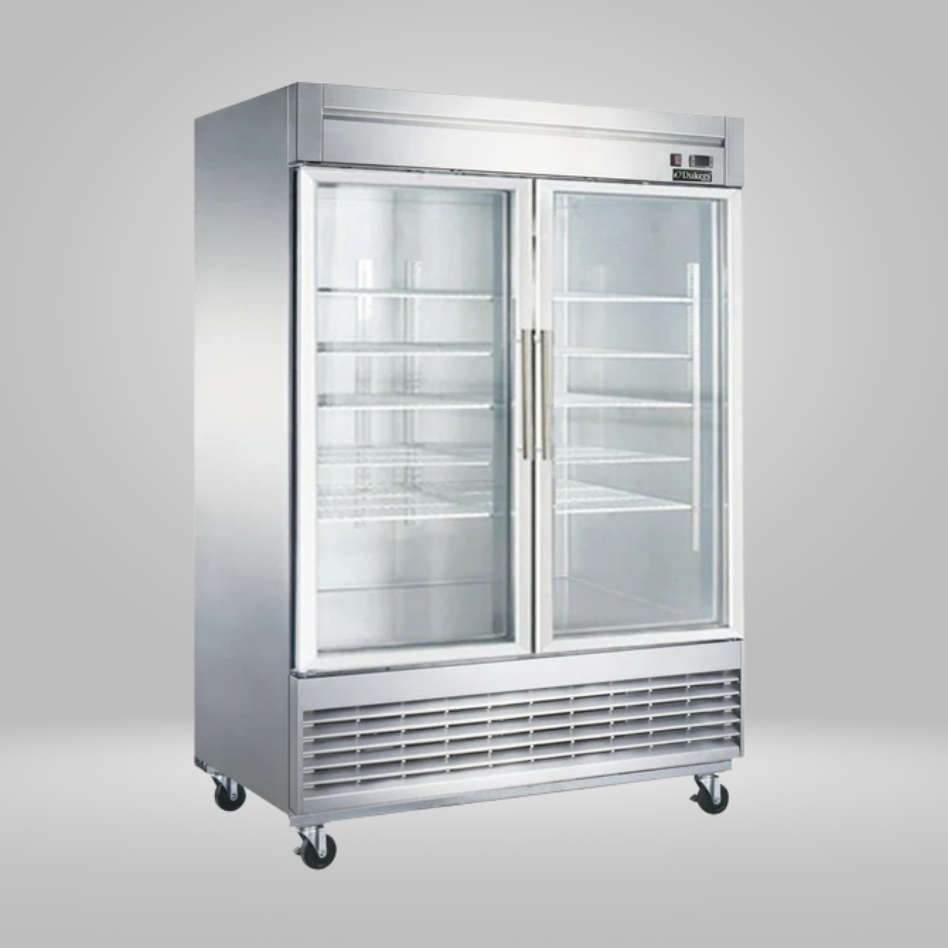 DUKERS-Bottom Mount Glass 2-Door Commercial Reach-in Freezer - Buhaya ...