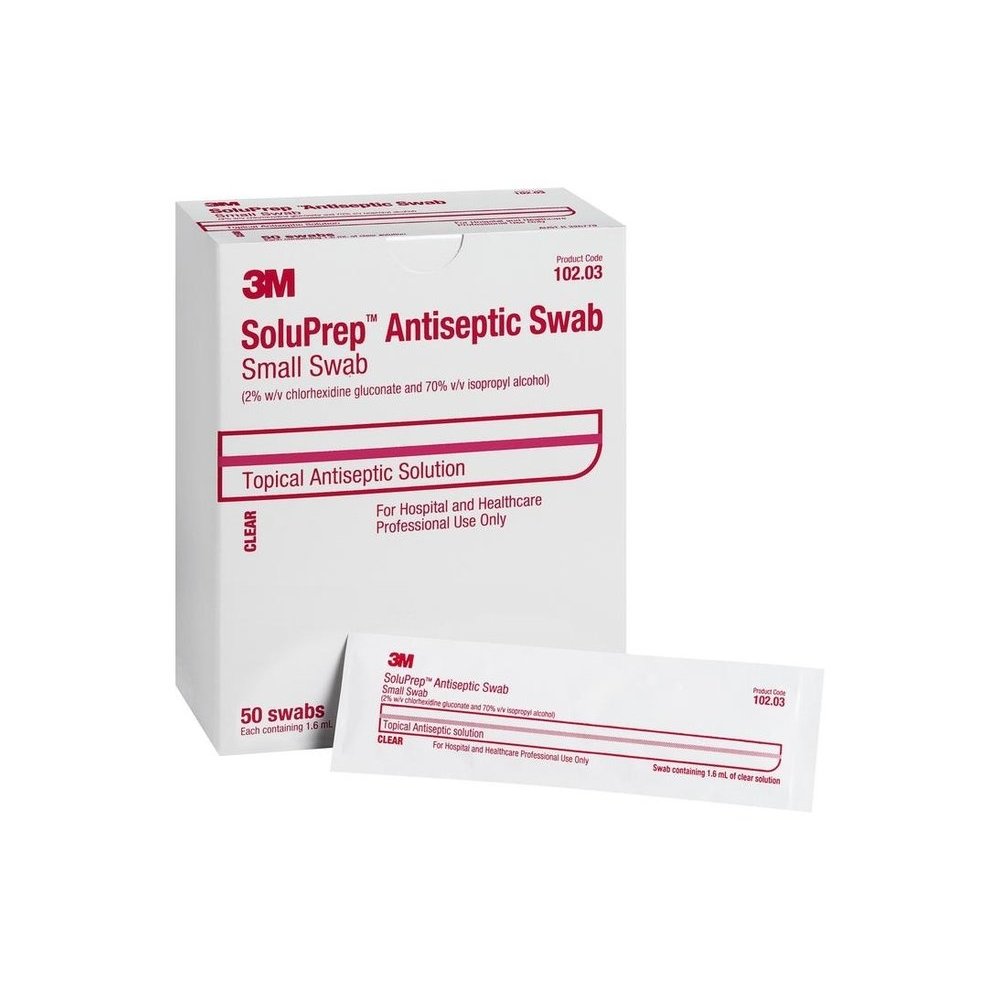3M™️ SoluPrep™️ Swab 1.6mL 50/bx -Box - Medi Healthcare