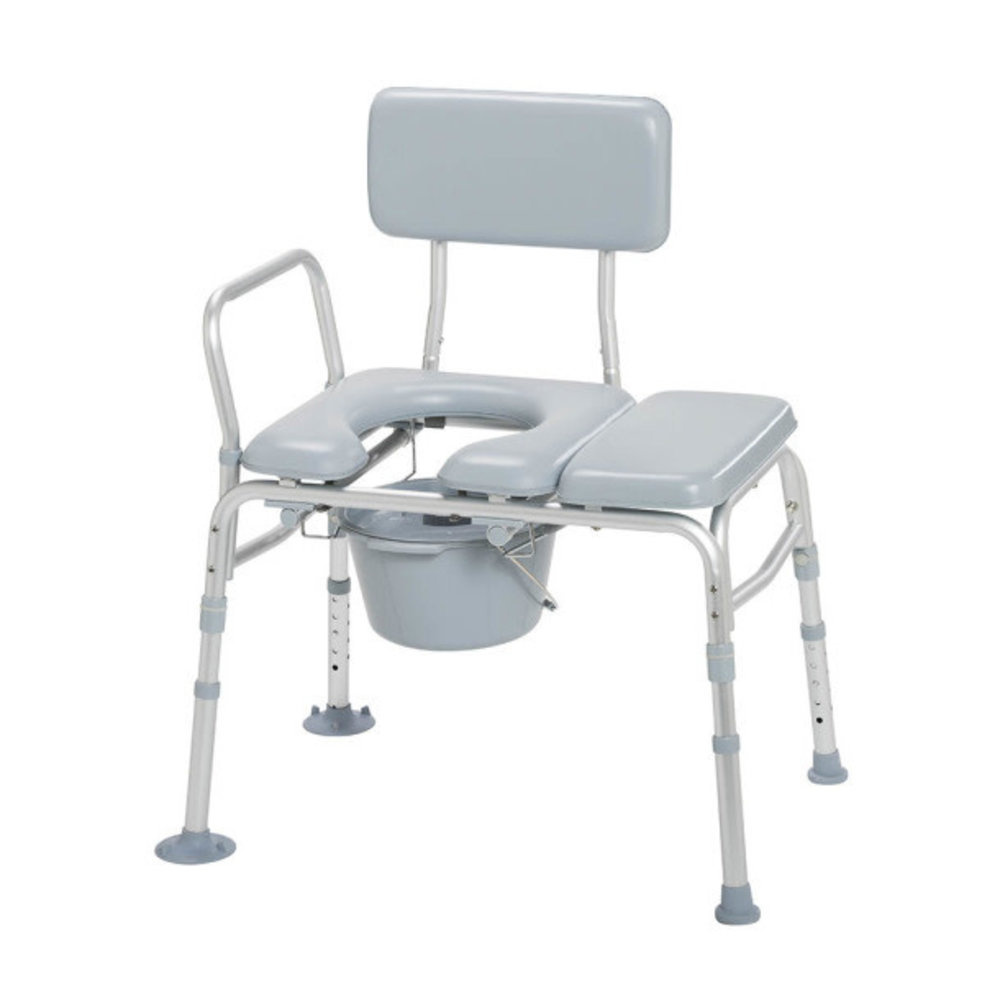 Drive Combination Padded Transfer Bench/Commode - Medi Healthcare