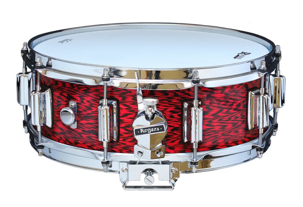 ROGERS Rogers - 36RO - Dyna-Sonic 5x14 Wood Shell Snare Drum Red Onyx ...