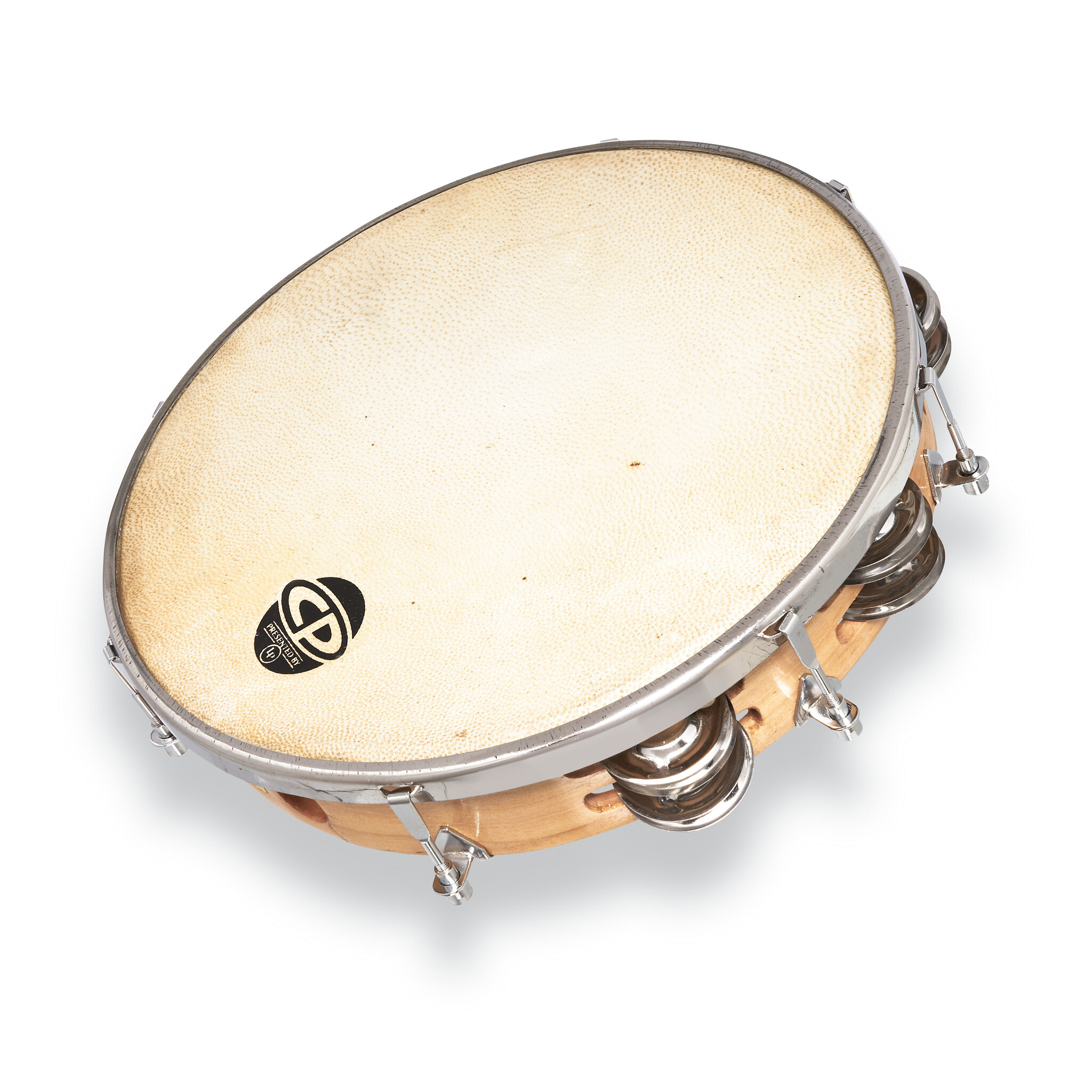 LP CP - CP391 - 10" Wood Tunable Double Tambourine - Steel ...