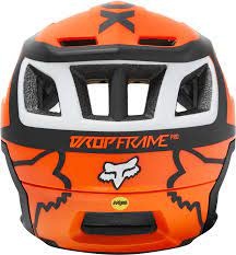 FOX DROPFRAME PRO HELMET DVIDE [FLO ORG] Large - Team Factory Cycles Inc