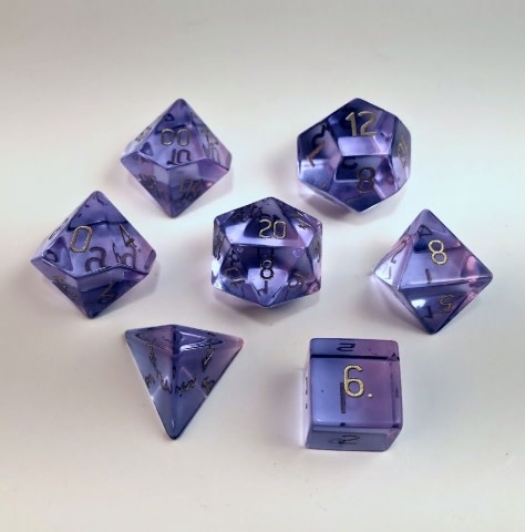 Crystal Caste 16mm 7 pc set Dwarven Stones Amethyst Cubic Zirconia ...