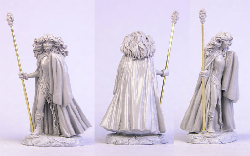 Dark Sword Miniatures (Metal) Elmore Masterworks - Female Mage with ...