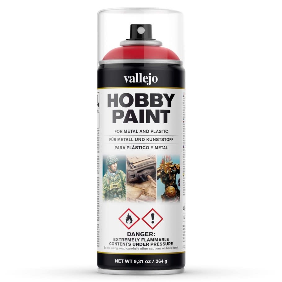 Vallejo Bloody Red 400ml Spray - Hard Knox Games