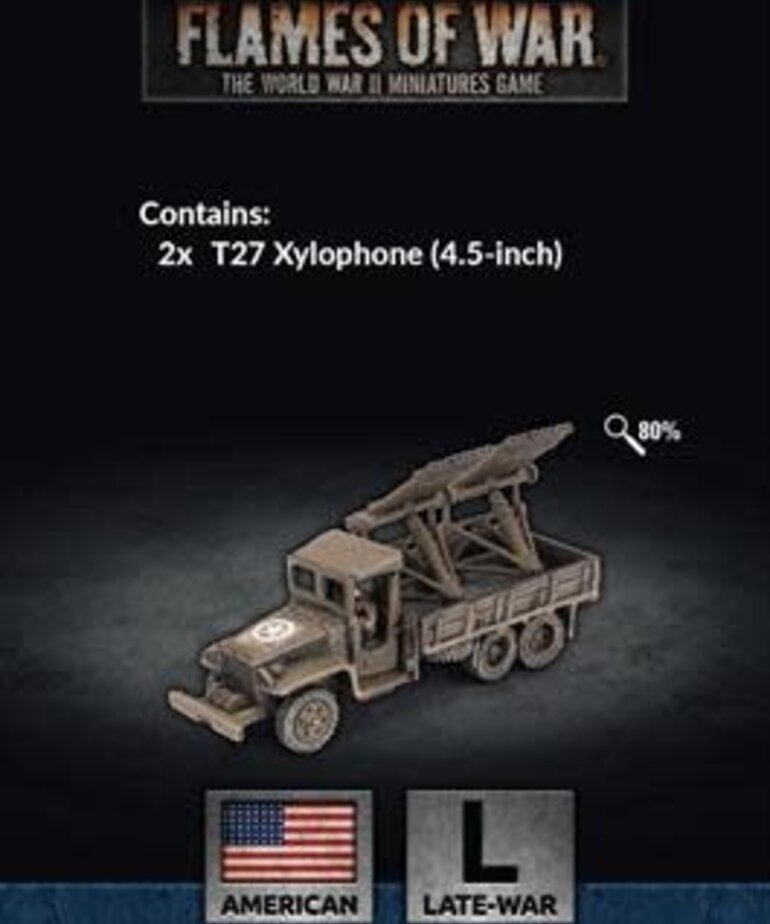 Flames of War: American: T27 Xylophone Rocket Launcher Battery - Hard ...