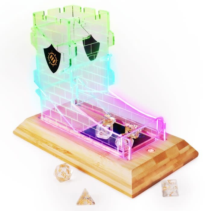 Enhance Tabletop LED Dice Tower And Dice (7) Set - Hard Knox Games