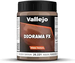 Vallejo Water: Muddy Water 200ml (Paste) - Hard Knox Games