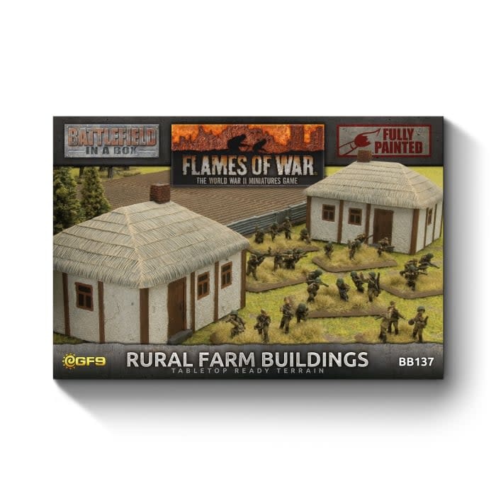 GaleForce Nine Flames of War - Battlefield in a Box: Rural Farm Buildi ...