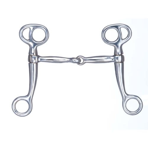 Chrome Plated Tom Thumb Snaffle Bit - Stick and Stone Tack Shop