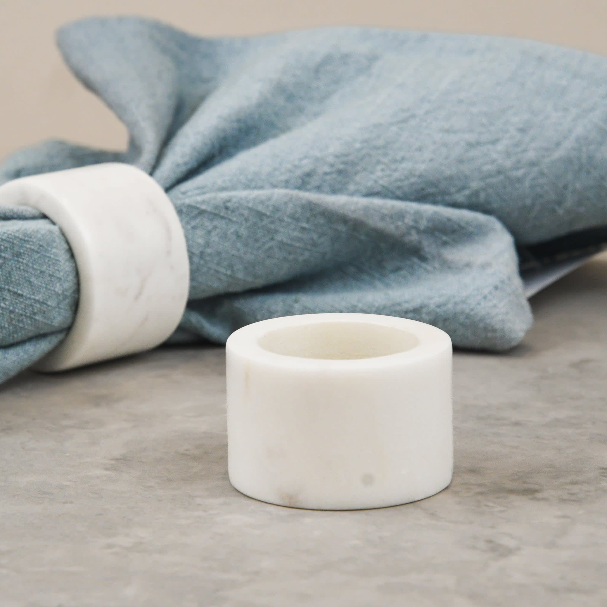 Marble Napkin Ring - Styron & Hughes Interiors eCommerce