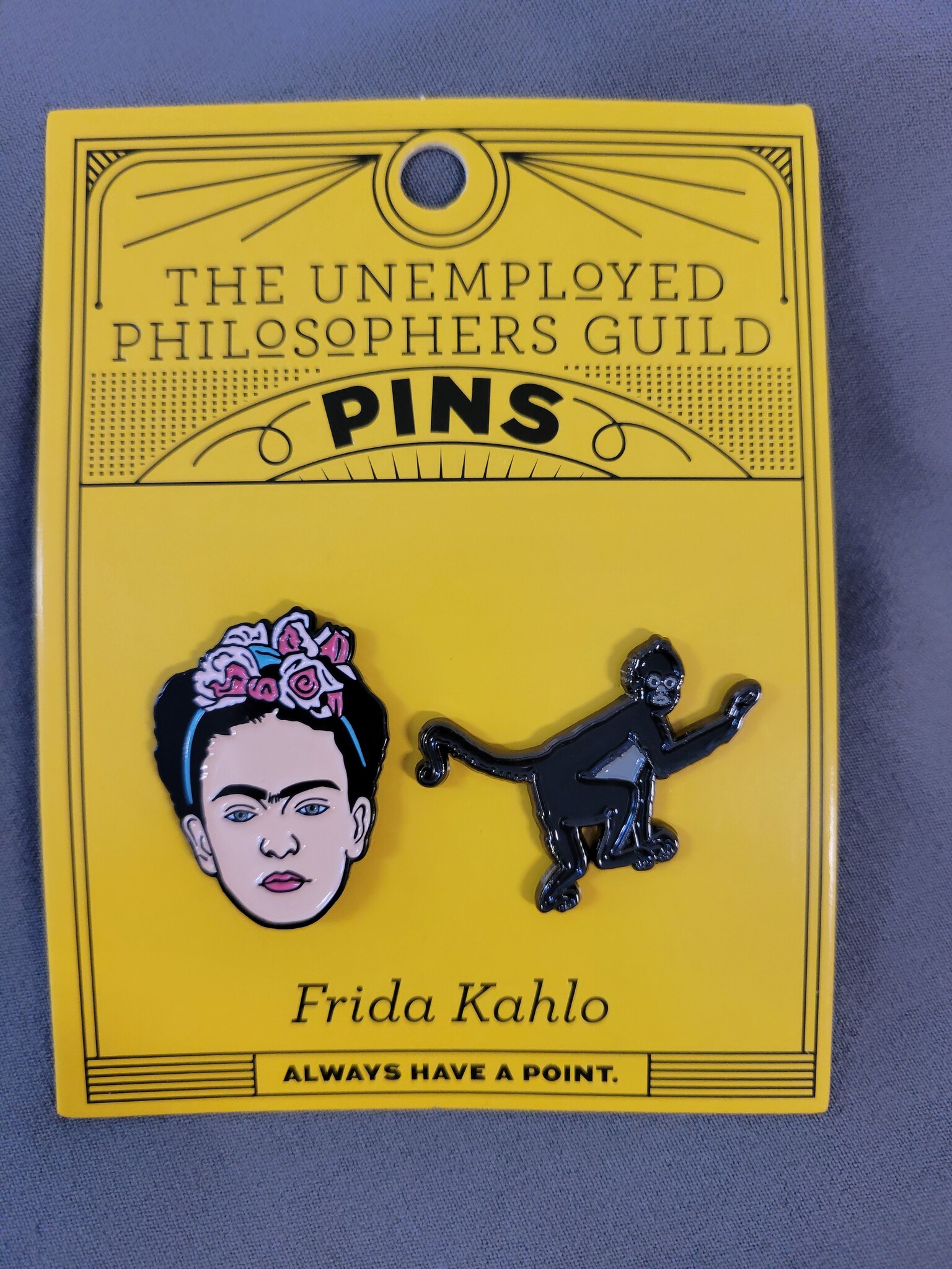 Frida and Monkey Enamel Pin Set - Briar and Bone