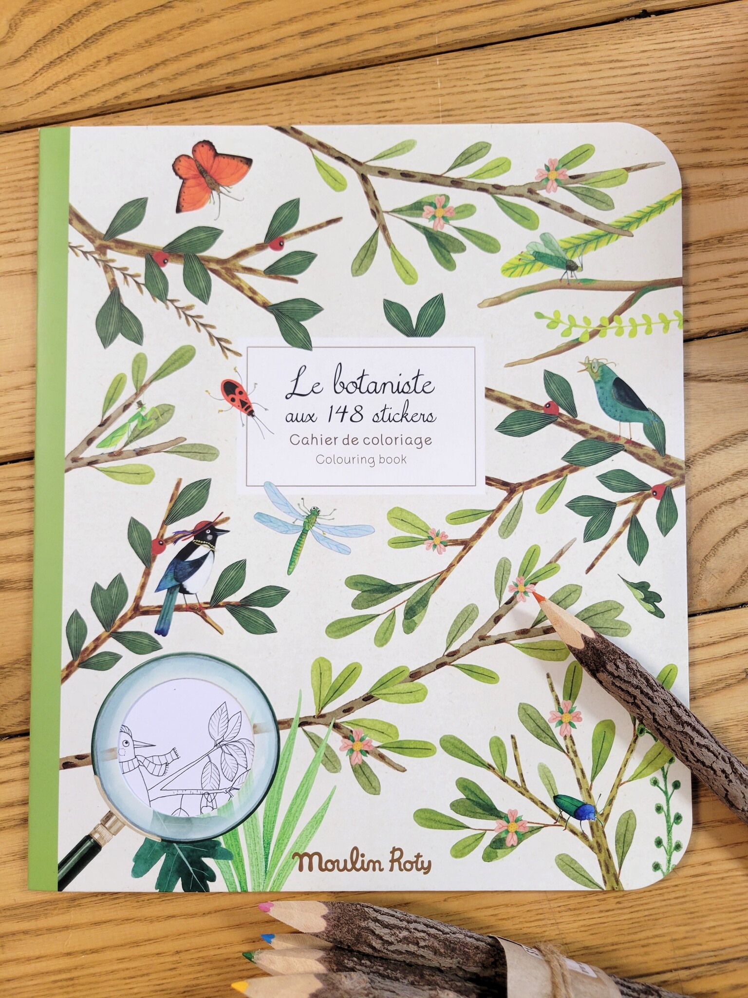 Botanist Garden Coloring Book with Stickers - Briar and Bone